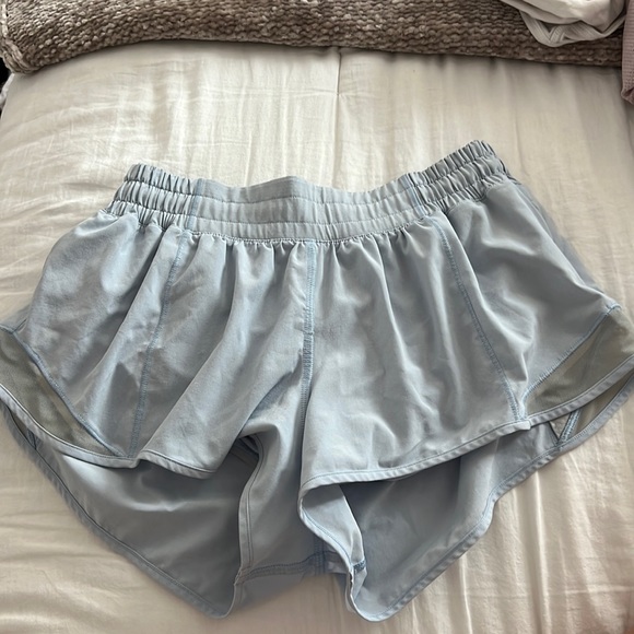 lululemon athletica | Shorts | Lululemon Light Blue Hotty Hot 25 Low ...